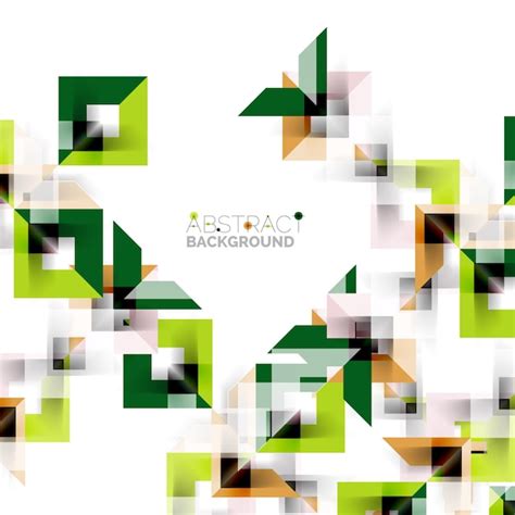 Premium Vector Modern Square Geometric Pattern Design On White Business Or Technology