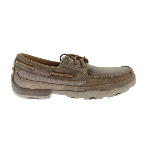 Twisted X Mens Boat Shoe Driving Moc Shoe Hiline Sport