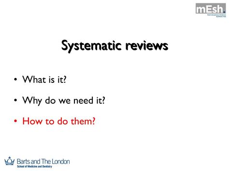 Ppt An Introduction To Systematic Reviews Powerpoint Presentation