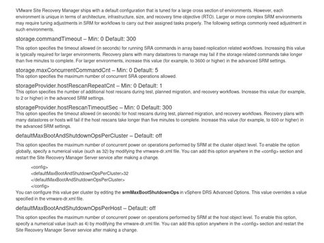 Modifying Srm Settings For Larger Environments Dell Powerstore