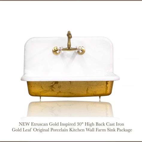 Antique Inspired 24 High Back Farm Sink Cast Iron Original Porcelain