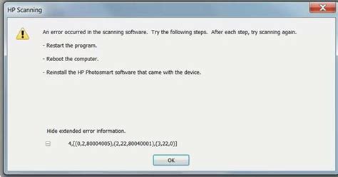 Encountering Problem Scanning Photos With My Hp Photosmart
