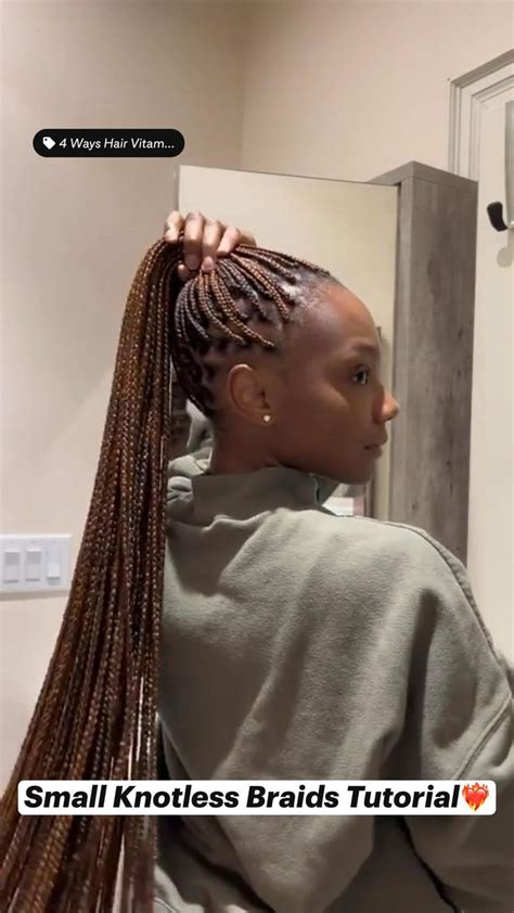 Small Knotless Braids Tutorial ️‍🔥 Hair Tutorial Hair Styles Hair
