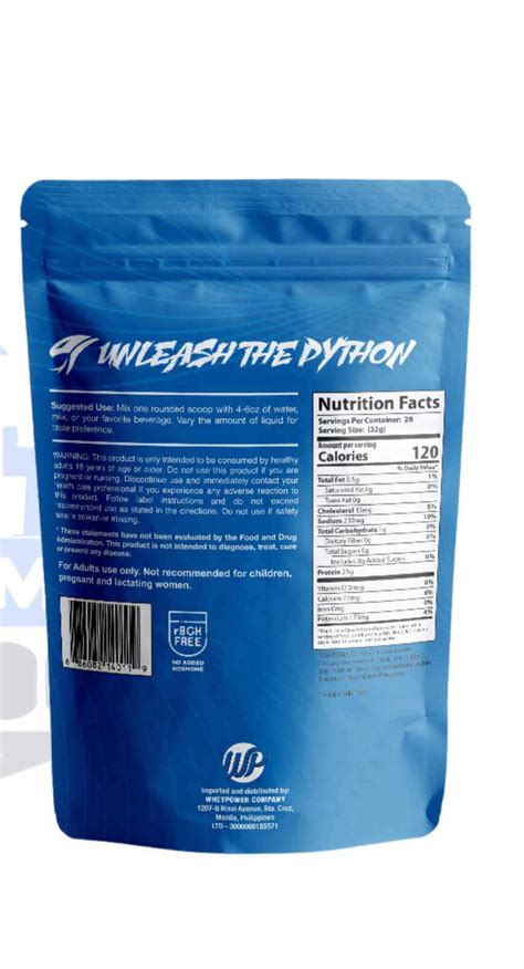 Python Nutrition Platinum Whey Iso 2lbs Whey Protein Supplements