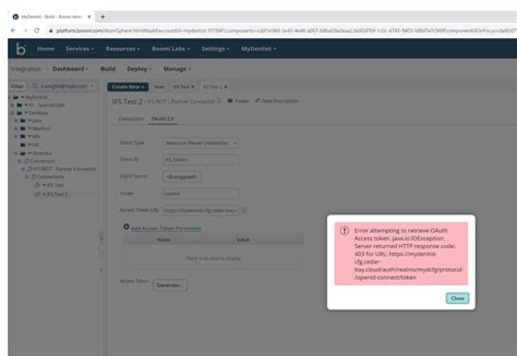 Customer Is Unable To Connect Via Rest Api Ifs Community