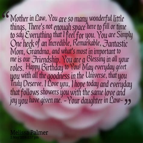 Mother In Law Quotes Nice Quotesgram