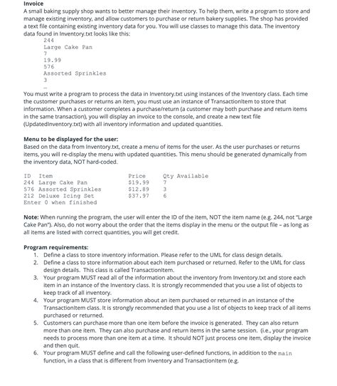 Please Correct Code And Make Sure It Works As Per