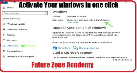 Activate Windows 7 8 10 And 10 Pro Future Zone Academy