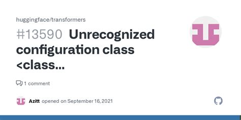 Unrecognized Configuration Class For This Kind Of Automodel