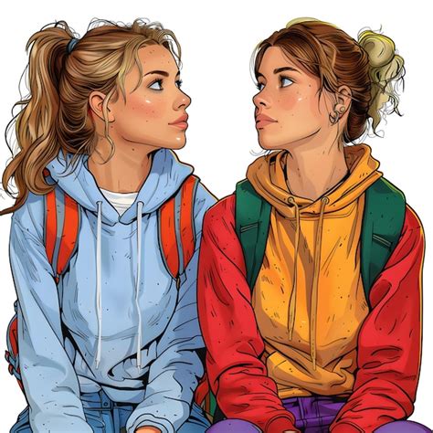 Classmate Classroom Sharing International Friend Concept Isolated On