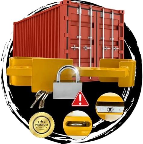 Tronicxl Containerschloss Container Schloss Stahlriegel Aus Gehärtetem Stahl Frachtcontainer
