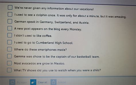 Grammar Auction Choose The Sentences Which Are Correct You Will Lose