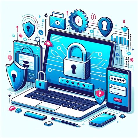 Premium Photo Computer Security With Login And Password Padlock Vector Image