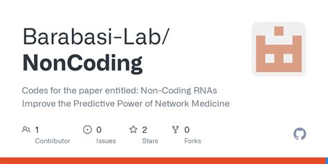 Github Barabasi Labnoncoding Codes For The Paper Entitled Non