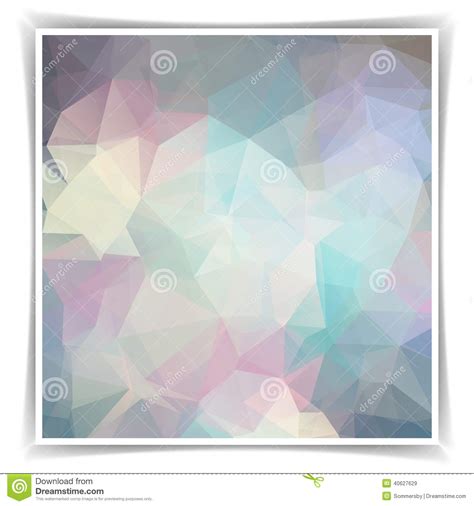 Abstract Geometric Background With Triangular Polyg Stock Vector