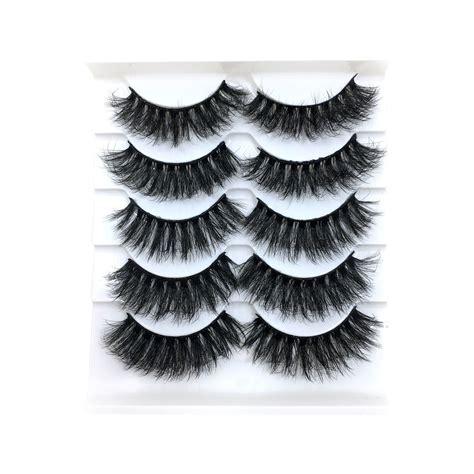 Aura False Eyelashes Lashes Pack 10 Pairs 8d Dramatic Eyelashes Wispy