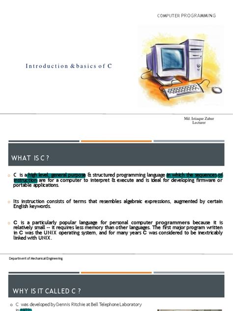 Basics Of C Download Free Pdf C Programming Language Subroutine