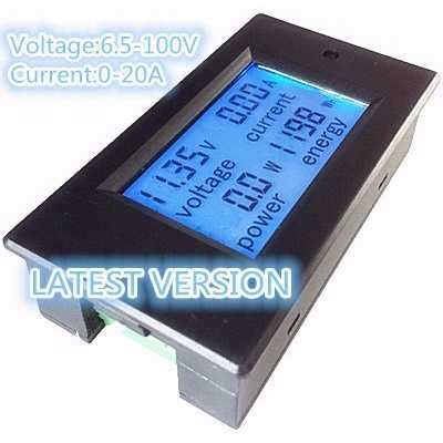 Jual DC 6 5 100V 20A 4 IN1 Digital Display LCD Screen Voltage