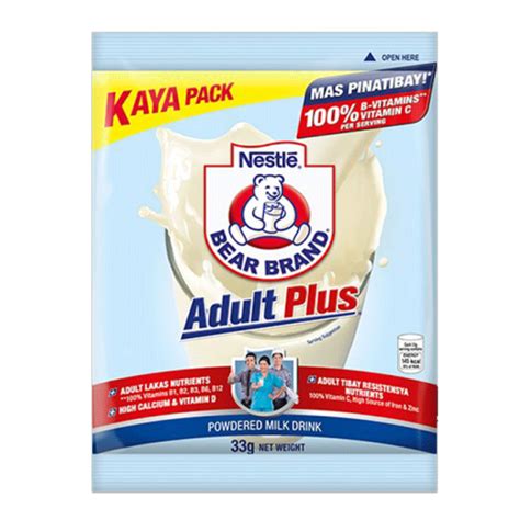 Bear Brand Fortified Milk Swak Pack 33g 8s Imart Grocer
