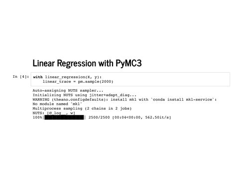 Linear Regression With Pymc3