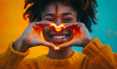 Creating A Heart Shape In Snow Premium Ai Generated Image