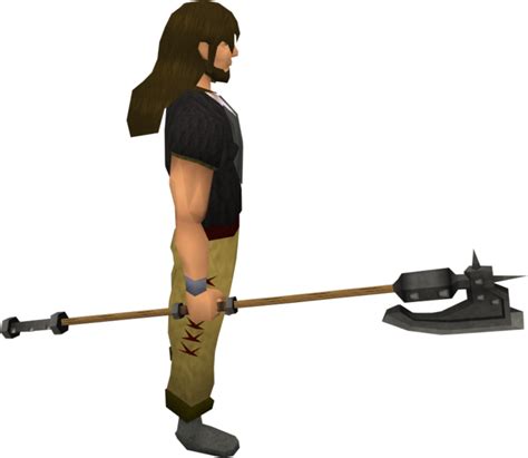 File Iron Halberd Equipped Png The Runescape Wiki