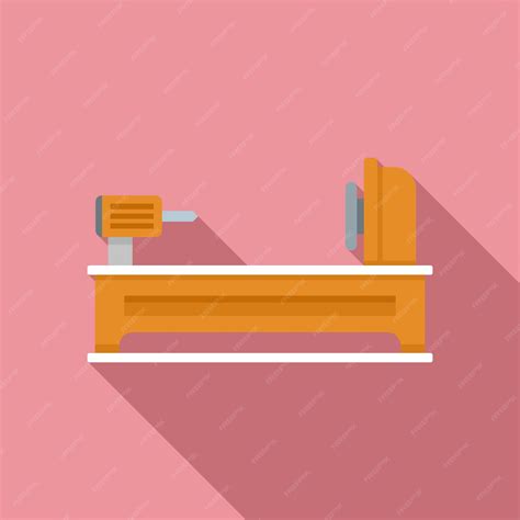 Premium Vector Electric Lathe Icon Flat Illustration Of Electric Lathe Vector Icon For Web Design