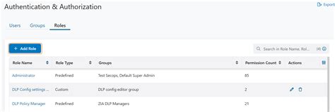 Adding A Custom Role Zscaler