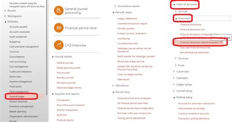 How To Implement Financial Dimension Default Template In Microsoft
