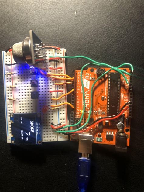 Smoke And Carbon Monoxide Detector Using Arduino The Mq2 Gas Sensor And A Oled Display 5
