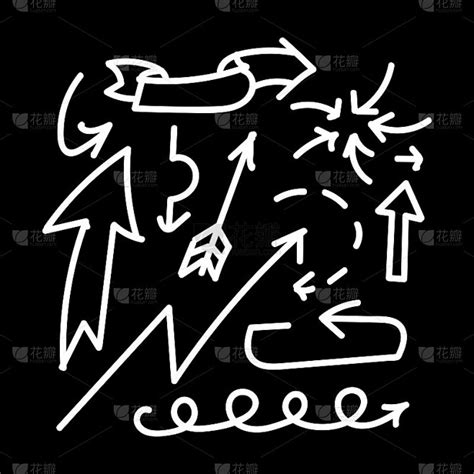 用细线画出箭头。