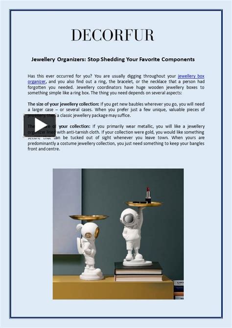 Ppt Jewellery Organizers Stop Shedding Your Favorite Components