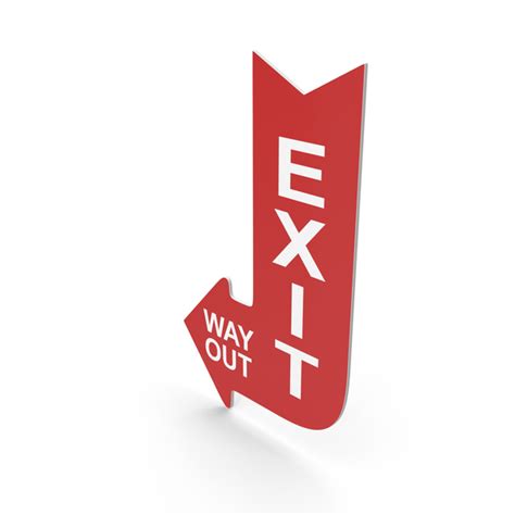Exit Sign PNG Images PSDs For Download PixelSquid S D