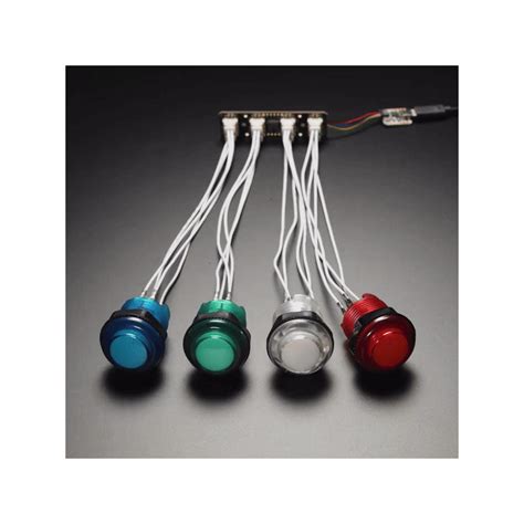 adafruit led arcade button 1x4 stemma qt i2c breakout stemma qt