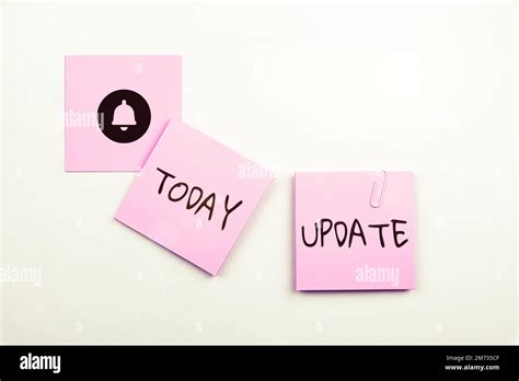 Writing Displaying Text Update Conceptual Photo Up To Date Make Something More Modern Or