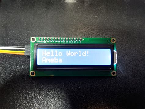 I2c Display Data On Lcd Screen Realtek Iotwi Fi Mcu Solutions