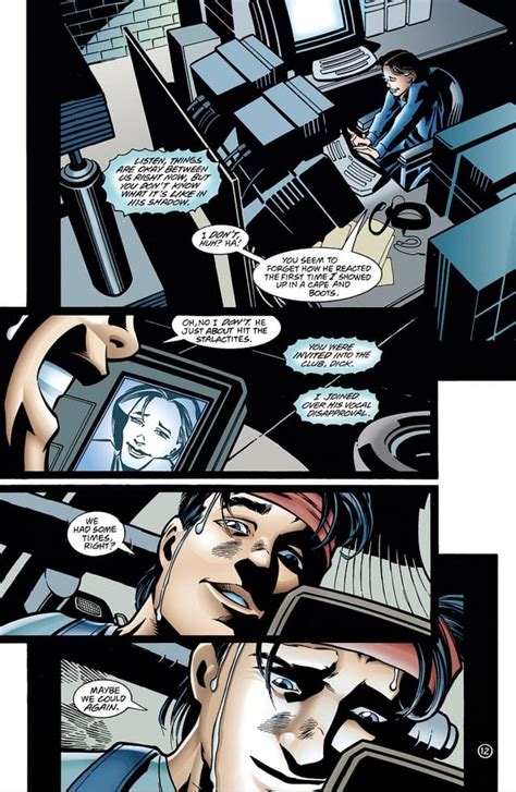 Comic Excerpt Dick And Babs Discuss Being In The Shadow Of The Batman
