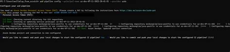 Improve `pipeline Config` Azdo Text · Issue 1512 · Azureazure Dev