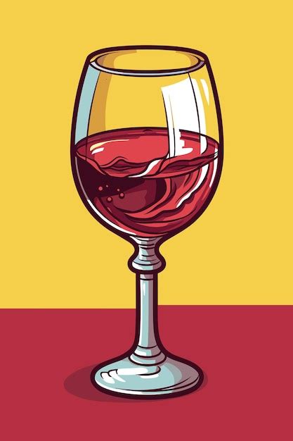 Premium Vector Red Wine In Glass Icon Vector Illustration