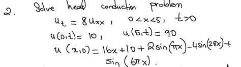 Solved Solve Heat Conduction Problem