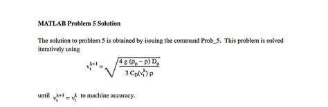 solved matlab problem 5 solution the solution to problem 5