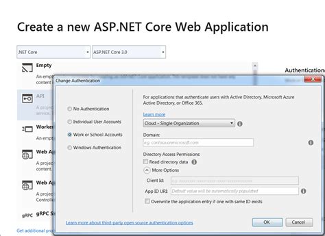 C Net Core On Premises Active Directory Authentication Is Missing Stack Overflow