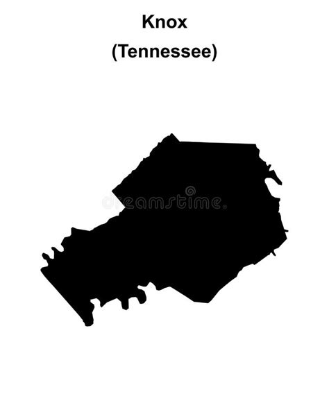 Knox Outline Map Stock Vector Illustration Of Detailed 361761432