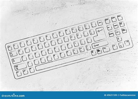 illustration of qwerty computer keyboard stock image image of home