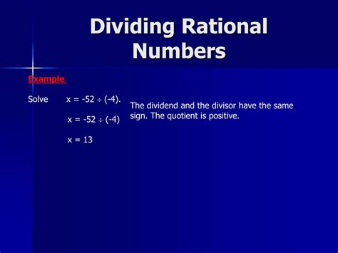 PPT Dividing Rational Numbers PowerPoint Presentation Free Download ID 1820030