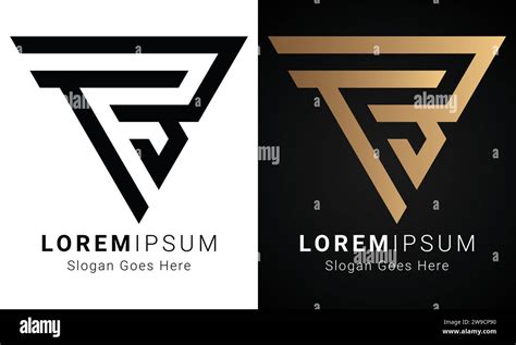 Luxury Initial Tq Or Qt Monogram Text Letter Logo Design Stock Vector