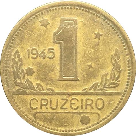Moeda 1 Cruzeiro 1945 Sem Sigla Mapa Shopee Brasil