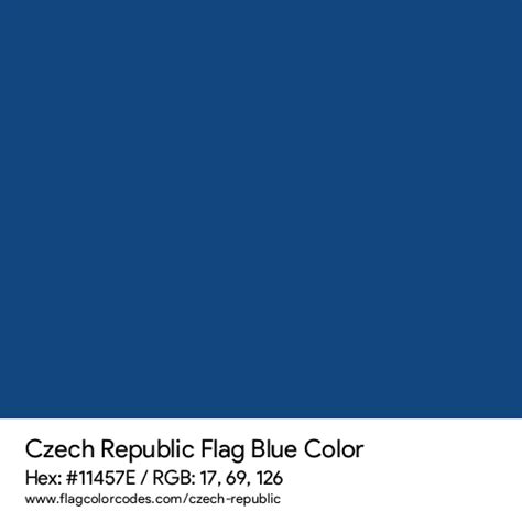 Czech Republic Flag Color Codes