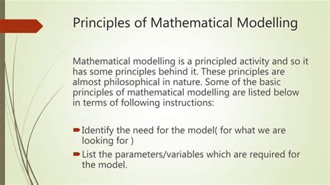Mathematical Modelling Ppt Pptx