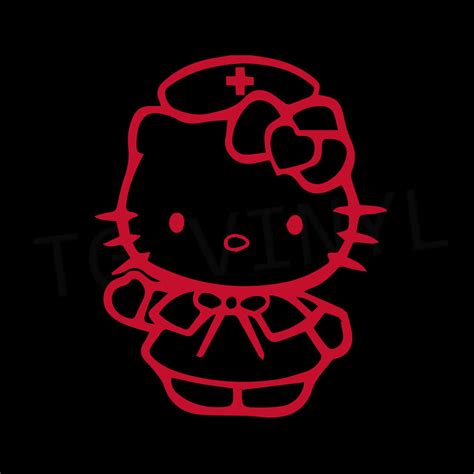 Hello Kitty Nurse Decal